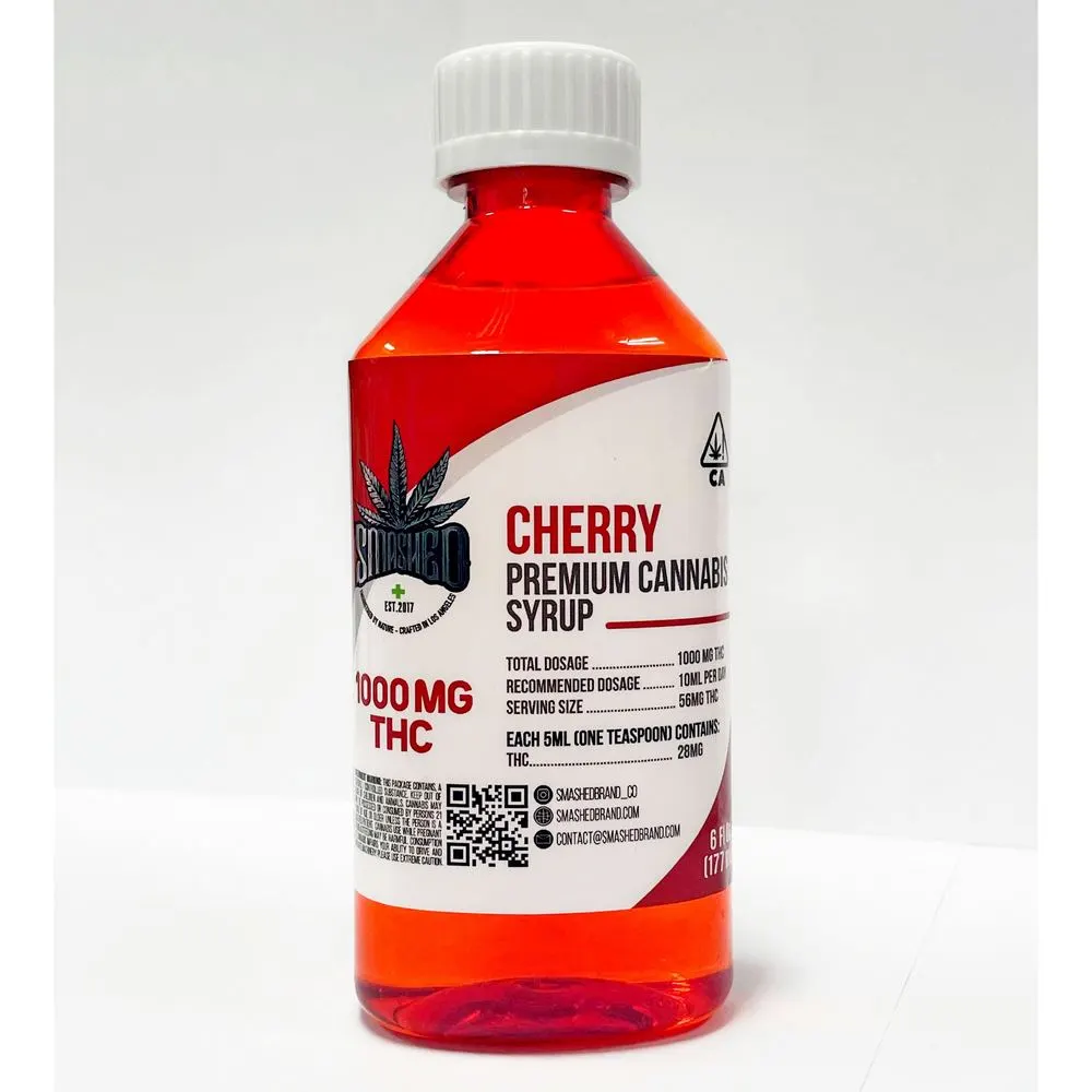 1000mg Premium Cannabis Syrup (CHERRY) - Get Well Shroom