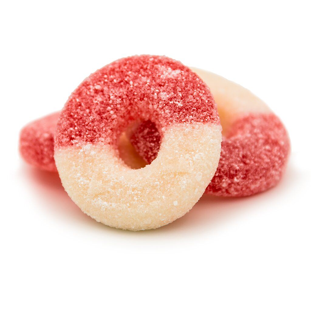 100mg THC Sour Gummies - Watermelon Rings - Get Well Shroom