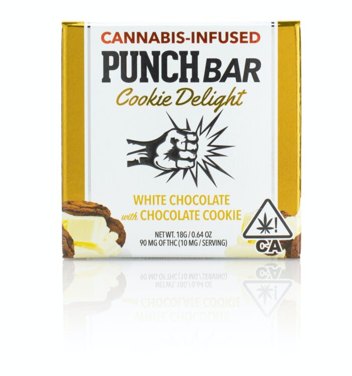 100MG THC PUNCH Bar Cookie Delight - White Chocolate w/ Chocolate ...